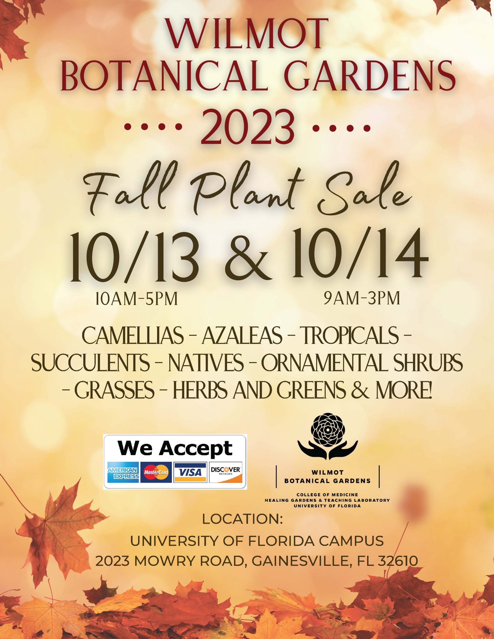 2023 Fall Plant Sale at Wilmot Botanical Gardens – HR Calendar